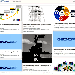 Card-based view of the catalogue of published interactive guidelines ...