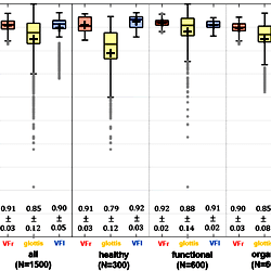 Segmentation accuracy measured by the dice coefficient for the test ...