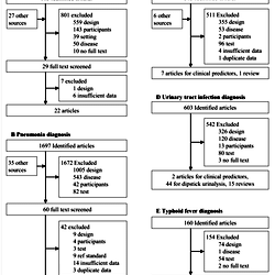 Flow diagrams of study selection process in the structured literature ...