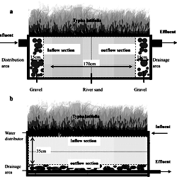 Construction of CWS with horizontal subsurface flow(a) and Vertical ...