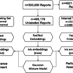Flowchart demonstrating unsupervised approach to radiology report ...