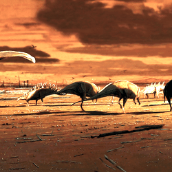 Reconstruction of Middle Jurassic ecosystem on the Isle of Skye, Scotland.