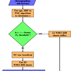 Flowchart illustrating the process of decision support using the POC ...
