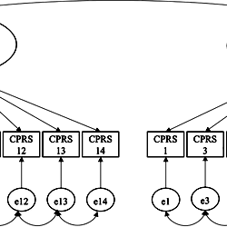 Two-factor structure for the CPRS-SF.