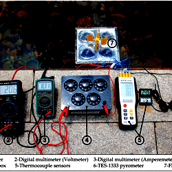 Photograph showing the floating device and the data measuring instruments.