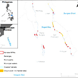 Map of the planning region in Sogod Bay, southern leyte, philippines.