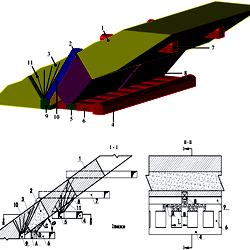 The schematic of sublevel open stoping method with double-drilling roadway.