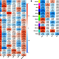 Module-trait relationships.