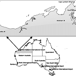 Map indicating Point Samson and other relevant locations.