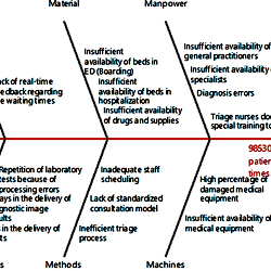 Fishbone diagram for establishing the potential causes of extended ...
