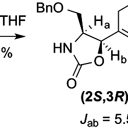 Synthesis and determination of the stereochemistry of derivative (2S,3R ...
