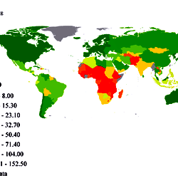 Geographic representation of the IMR.