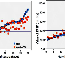 Prediction of exact PASP value by best model (InceptionV3) based on ...