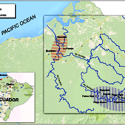 Map indicating the areas submitted and not submitted to ivermectin MDA ...