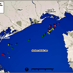 Occurrences of the 3 habitat typology outcrops across the northern ...