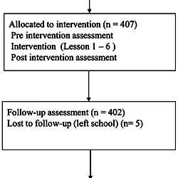 Flowchart of the resilience education intervention.