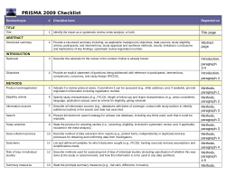 Item - PRISMA checklist. - Public Library of Science - Figshare