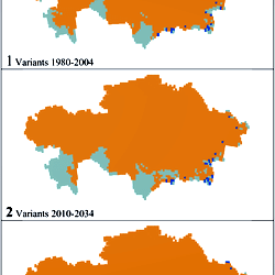Maps of variants and their evolution.