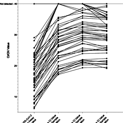 Comparison of target Ct and CN values after RSP and testing with the ...