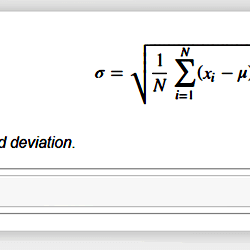 Output Of Latex Math Notation Producing The Formula For The Population