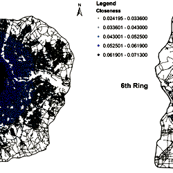 Closeness gradient maps in the primal space.