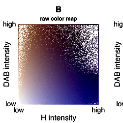 Measuring the bivariate color map in a given image.