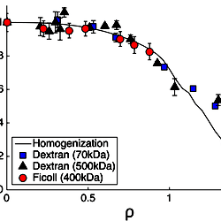 Experimental data from three different polymers is fitted onto the ...