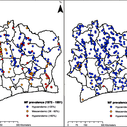 Location of survey sites in Côte d’Ivoire.