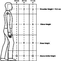 ACGIH lifting zone system depicting the relative areas collected for ...