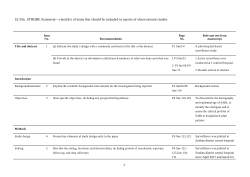 STROBE statement—checklist of items that should be included in reports ...
