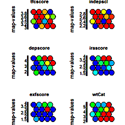 Heat maps representing the distribution of individual factors in pMan ...