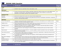 PRISMA 2009 checklist.