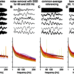 Illustration: Removal of noise with spatial filters for ECoG data.