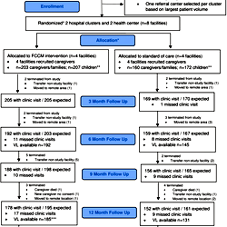 FAM CARE study consort flowchart.