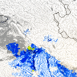 Map of the areas estimated to be suitable for endemic JEV transmission ...