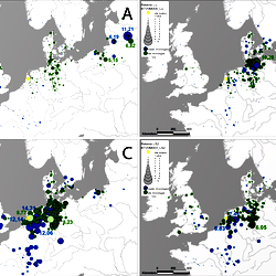 Timber provenance maps.