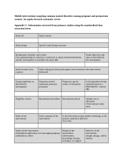 Standardized data extraction form.
