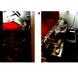 Detailed view of experimental tank.