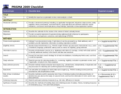 PRISMA checklist.