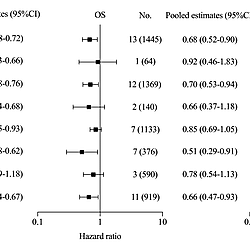 Forest plots of PFS, OS and ORR in subgroup analyses according to ...