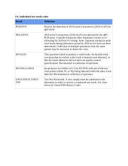 Sample quality control rejection criteria.