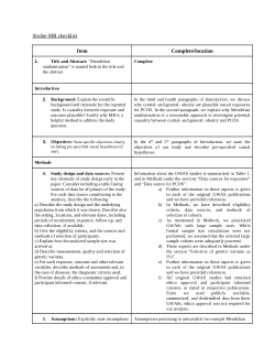 STROBE-MR checklist.