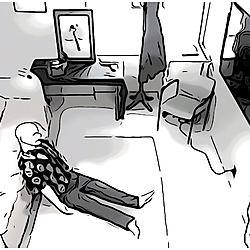 Schematic of the simulation room.