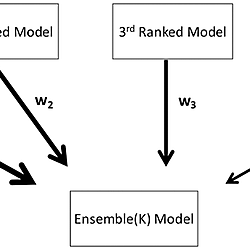 Schematic diagram of the construction of the ensemble model from the ...