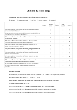 French version of the Perceived Stress Scale (PSS-10).