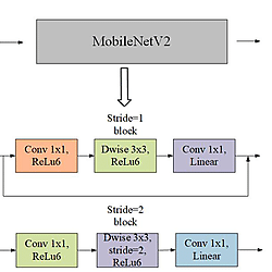 MobileNetV2 network structure.