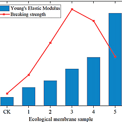 Young’s modulus of elasticity and breaking strength of the ecological ...