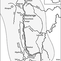 Map of the Mahenge area and surveyed villages [21].