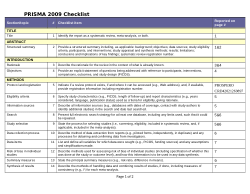 PRISMA checklist.