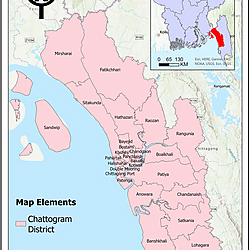 Region map of Chattogram.